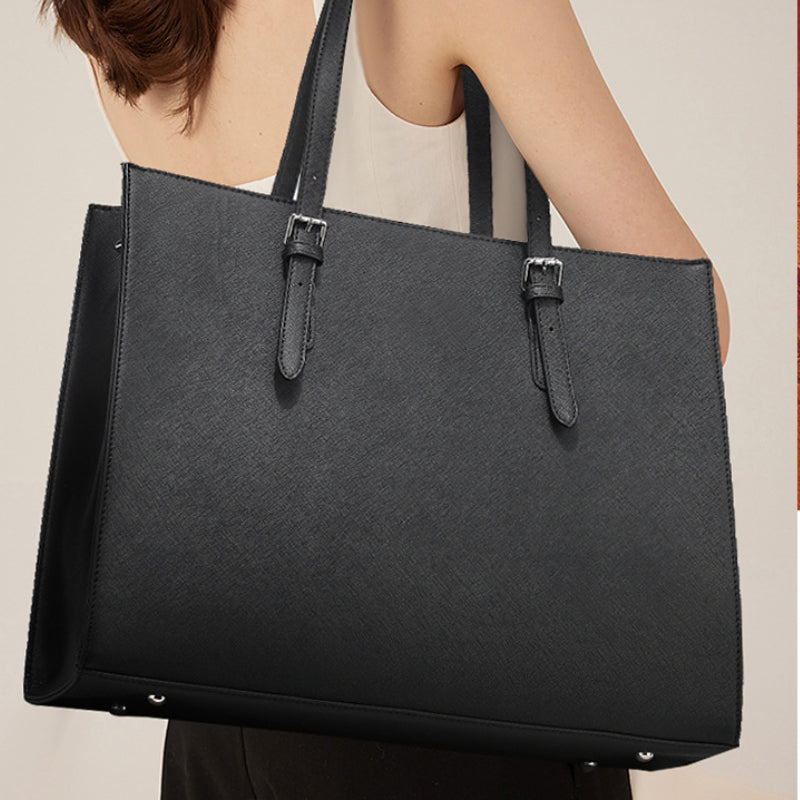 Women's Leather Laptop Tote Bag - Casual and Simple – Modish World